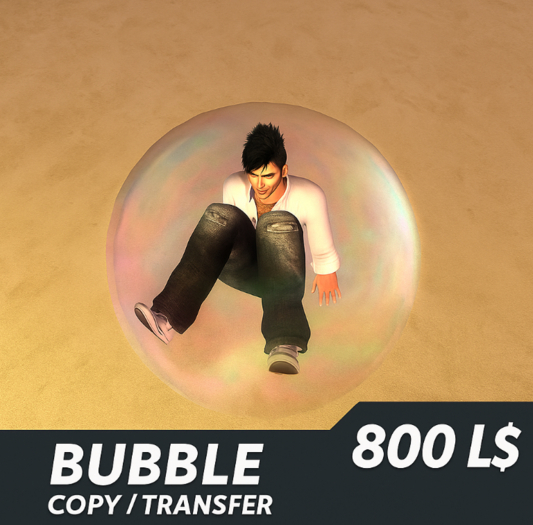 Second Life Marketplace - Bubble (Bulle) Ride – Floating Animation Mesh